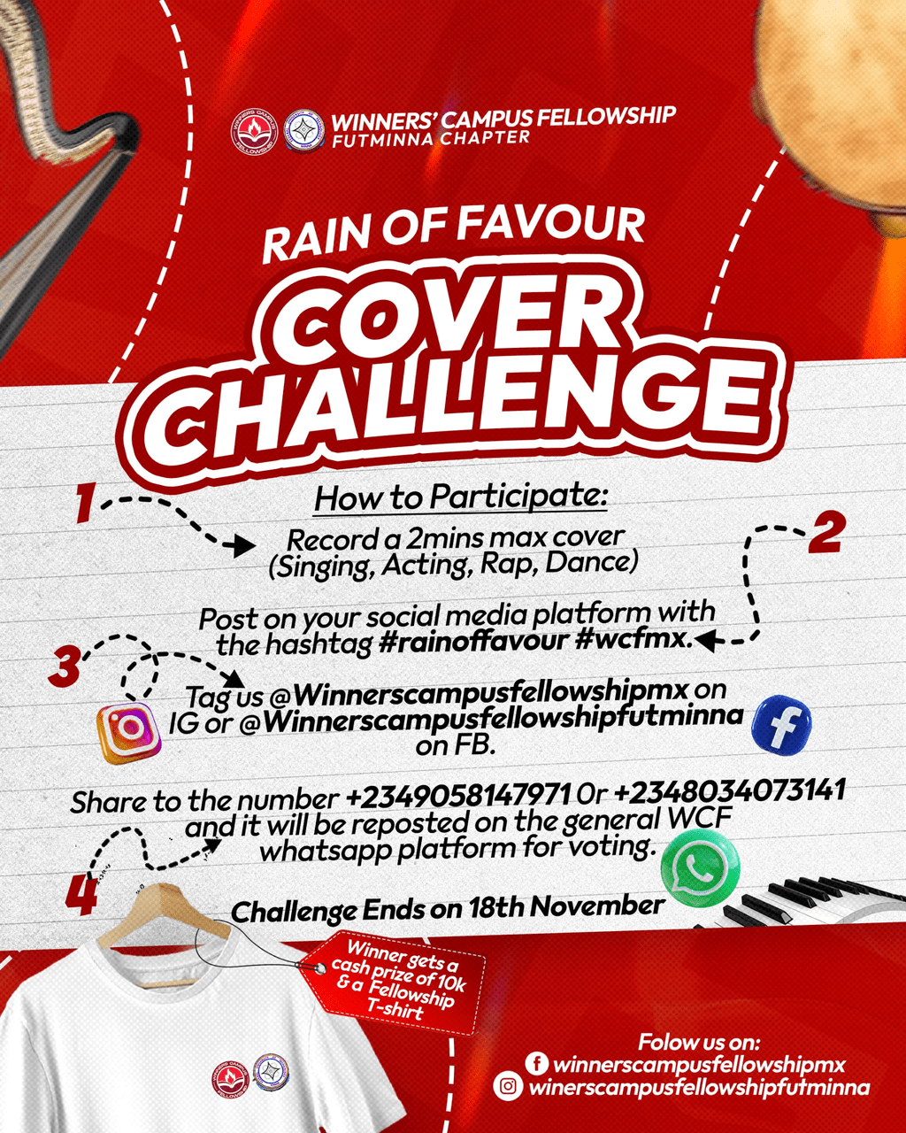 WCF (FUTMINNA) RAIN OF FAVOUR CHALLENGE - StrawPoll