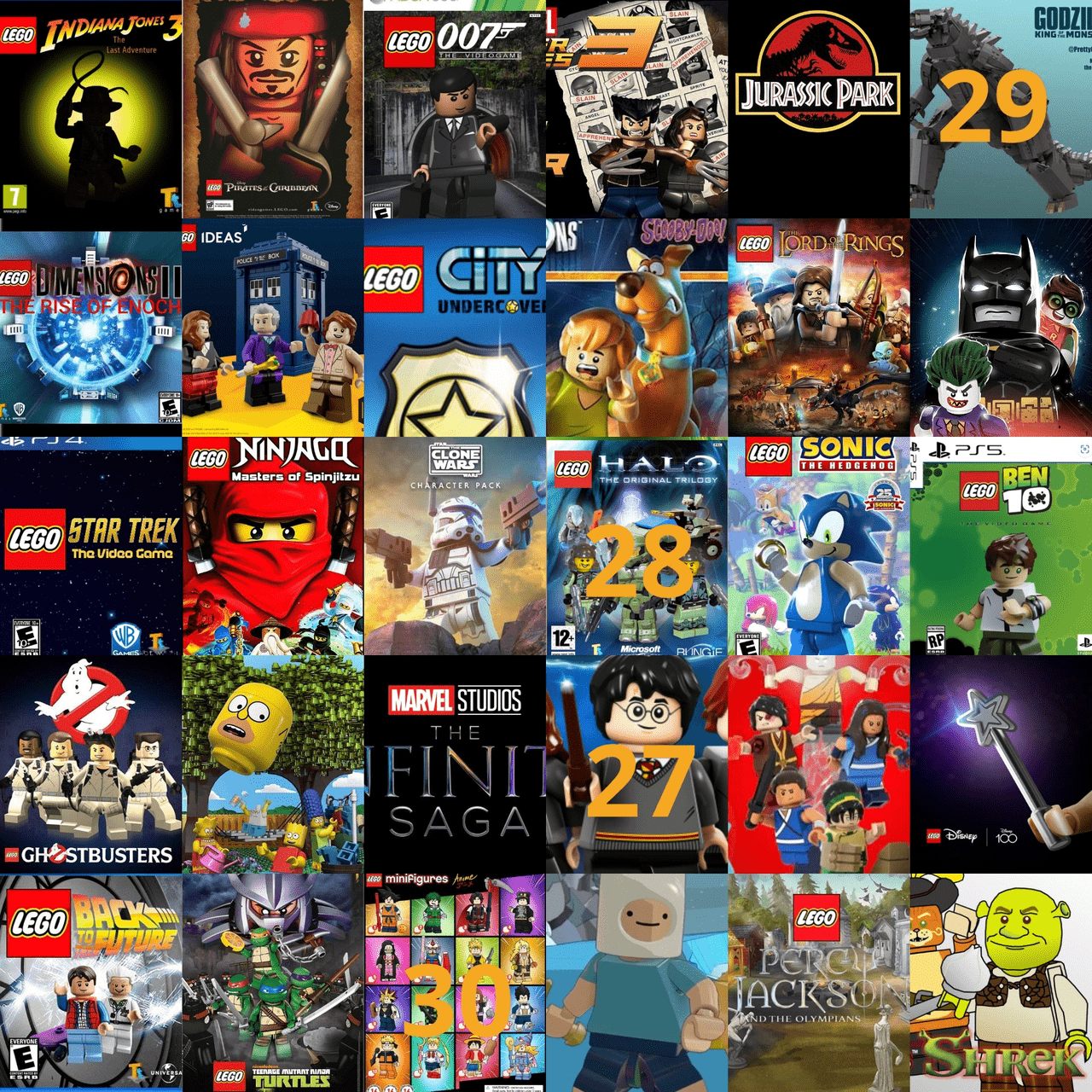 Vote LEAST wanted LEGO Game (Round 3) (Select 2 Options) - StrawPoll