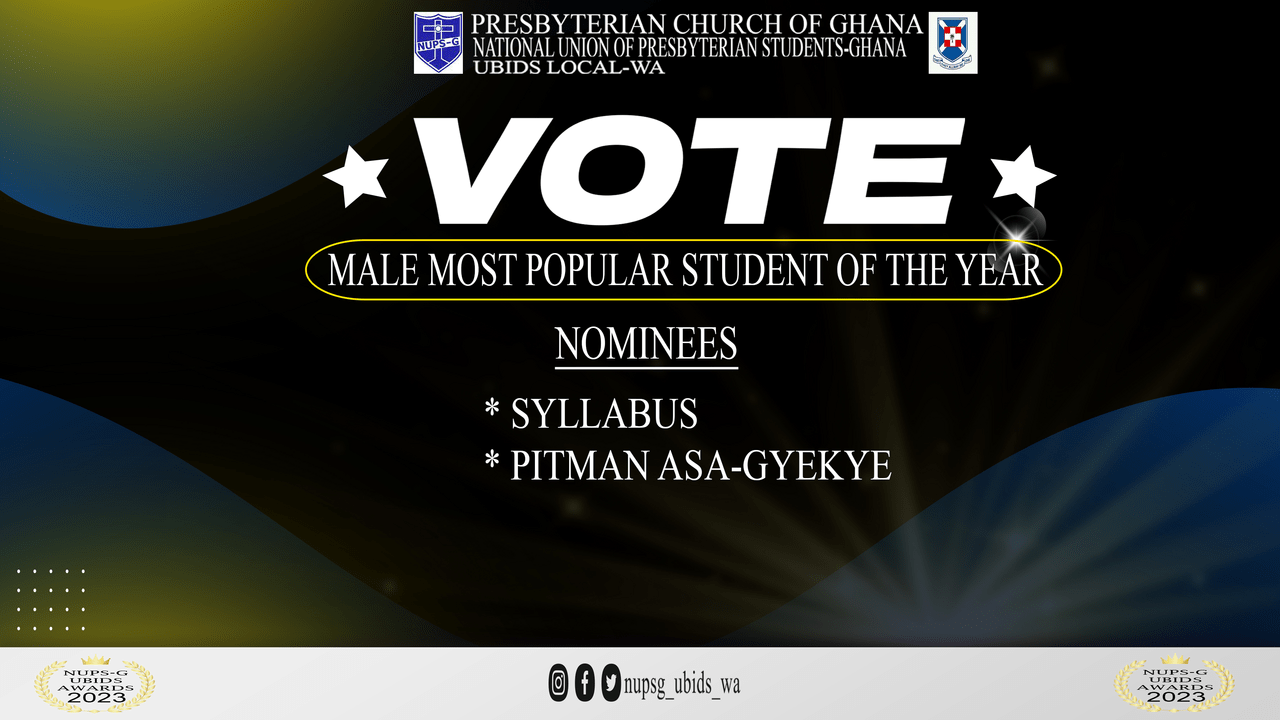 Male Most Popular Student Of The Year - StrawPoll