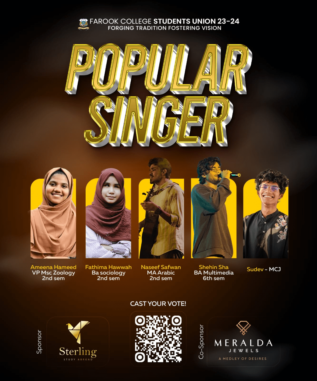 Most Popular Singer of the Campus - StrawPoll