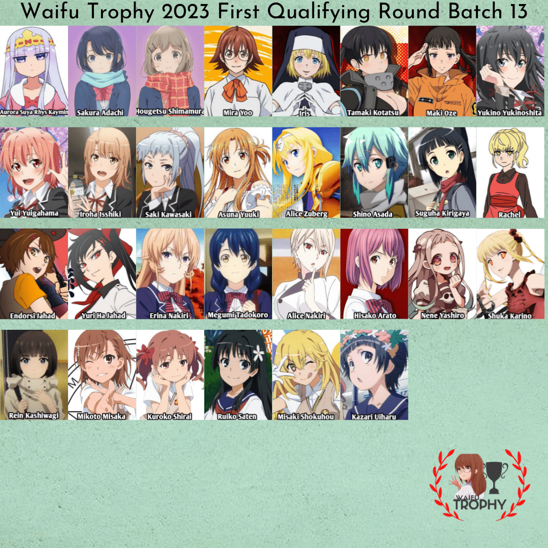 Waifu Trophy 2023 First Qualifying Round Batch 13 - StrawPoll