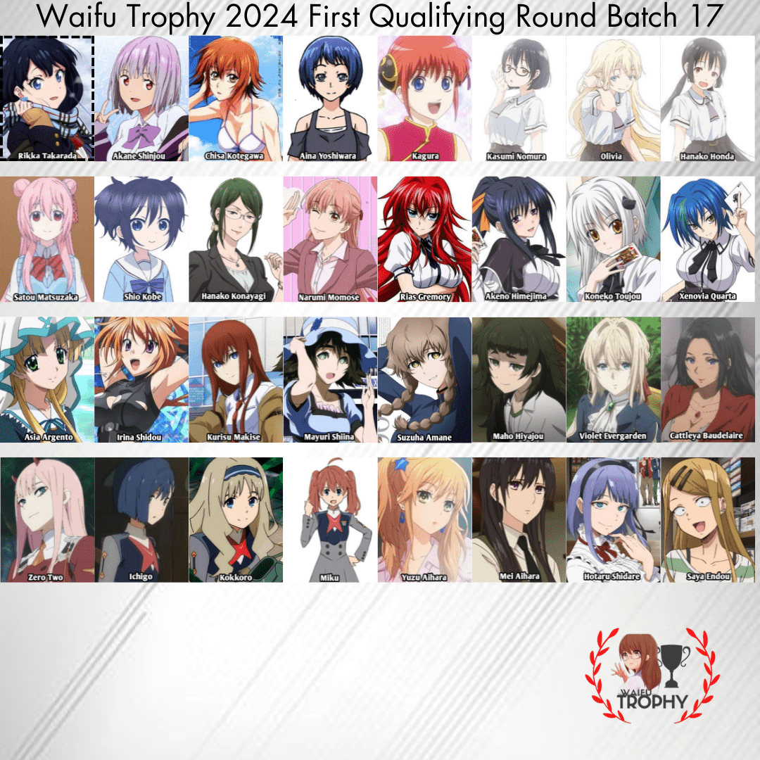 Waifu Trophy 2024 First Qualifying Round Batch 17 - StrawPoll
