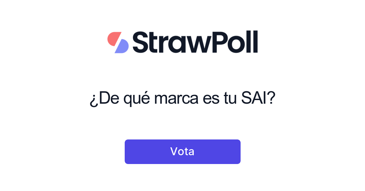¿De qué marca es tu SAI? - StrawPoll.com
