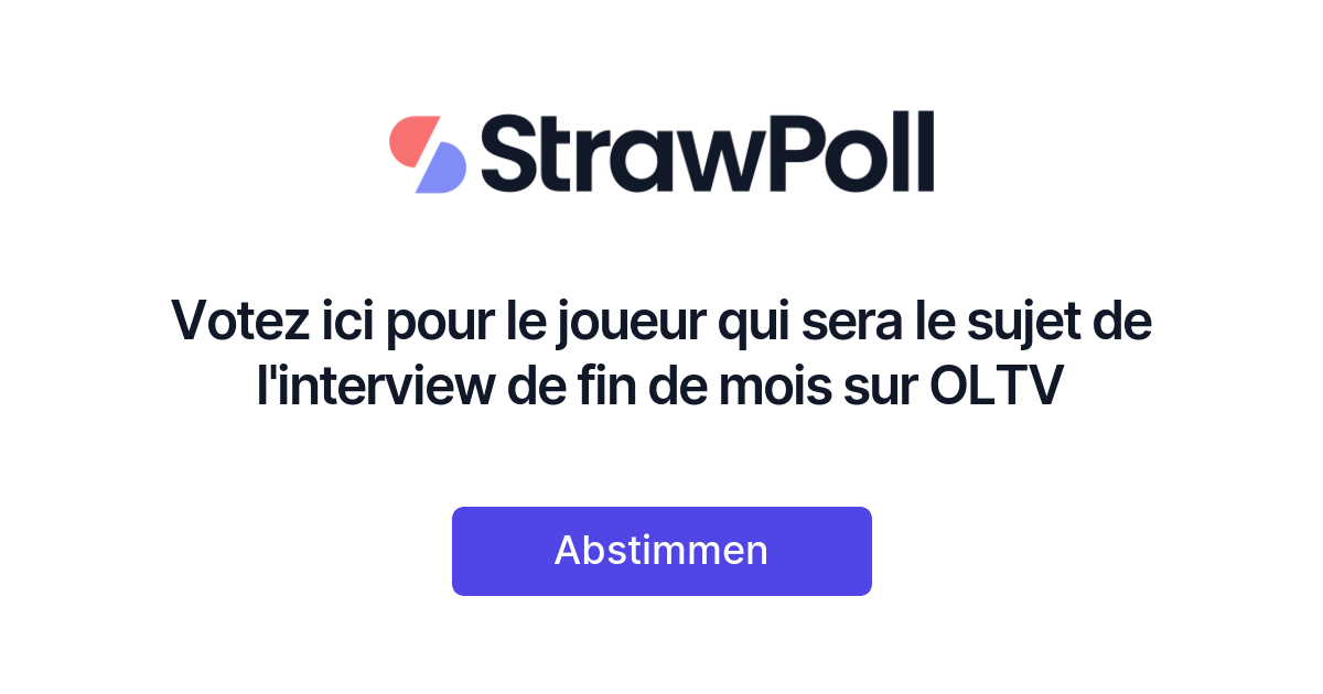 Votez ici pour le joueur qui sera le sujet de l'interview de fin de ...