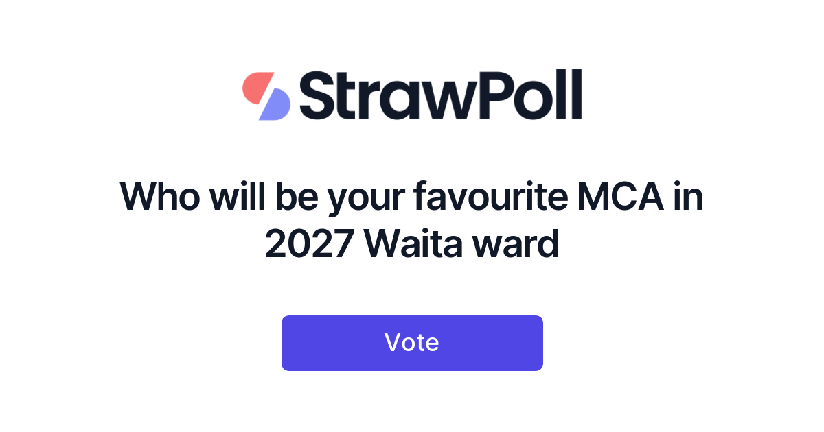 Who will be your favourite MCA in 2027 Waita ward - StrawPoll