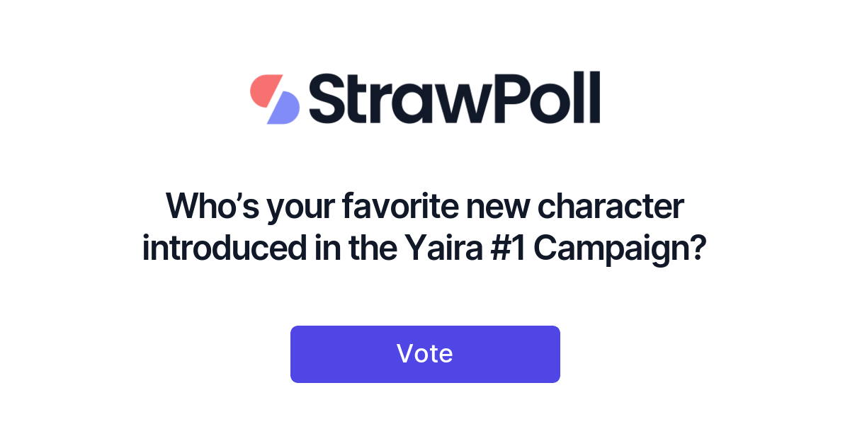 Who’s your favorite new character introduced in the Yaira #1 Campaign ...