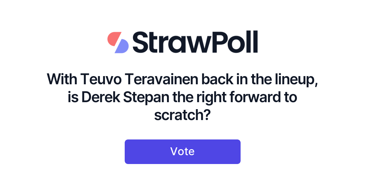 With Teuvo Teravainen back in the lineup, is Derek Stepan the right ...