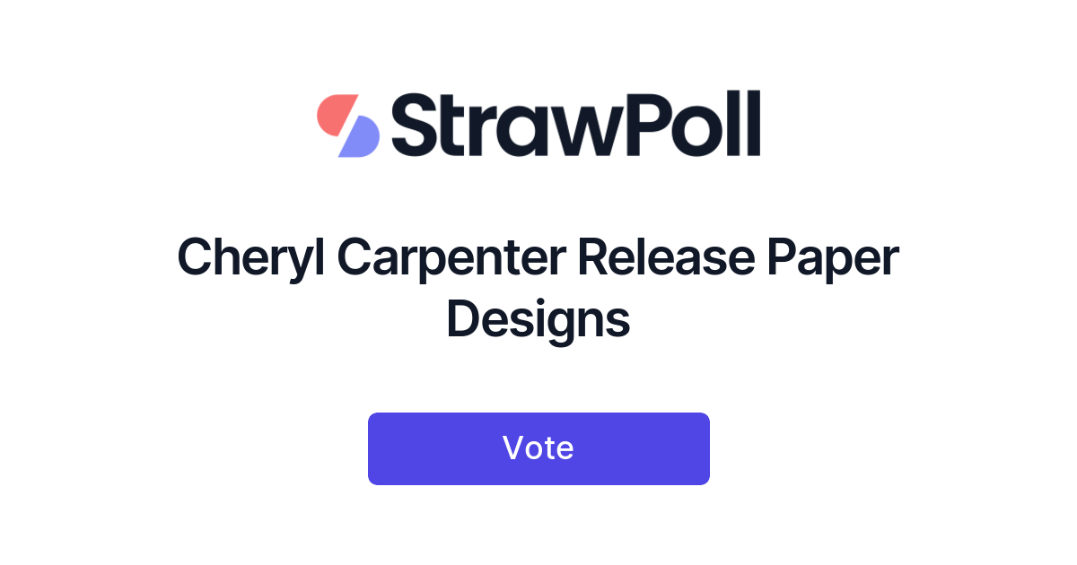 Cheryl Carpenter Release Paper Designs - StrawPoll