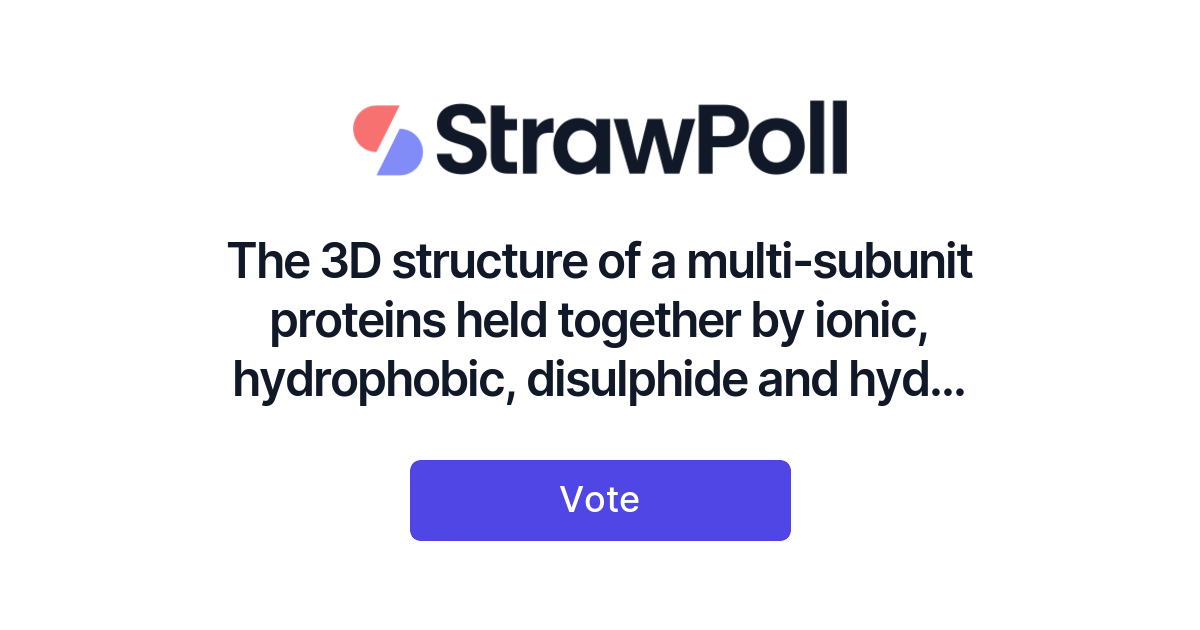 The 3D structure of a multi-subunit proteins held together by ionic ...