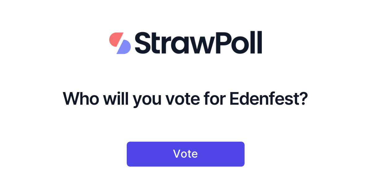 Who will you vote for Edenfest? - StrawPoll.com