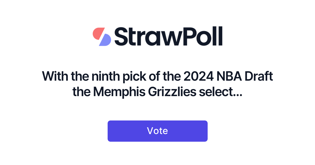 With the ninth pick of the 2024 NBA Draft the Memphis Grizzlies select ...