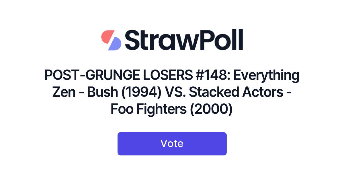 POST-GRUNGE LOSERS #148: Everything Zen - Bush (1994) VS. Stacked ...